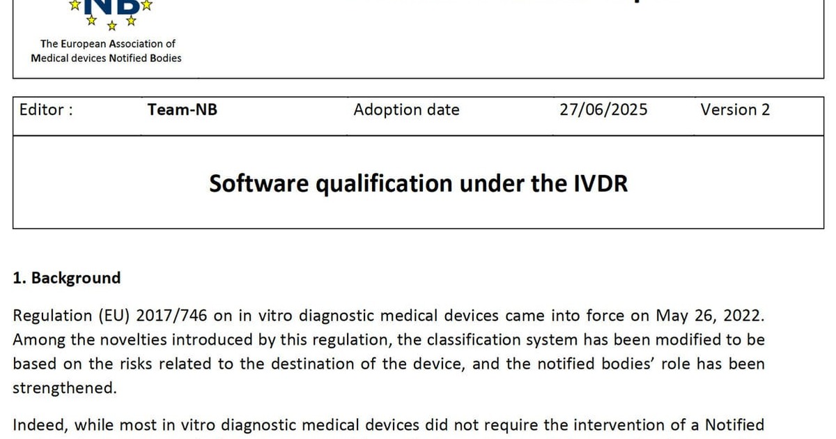 IVDR et logiciels IVD : bien qualifier son logiciel